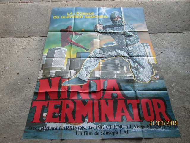 NINJA TERMINATOR AFFICHE cinéma originale pliée F: 120/160 année 1985 TB état EUR 15,98 ...